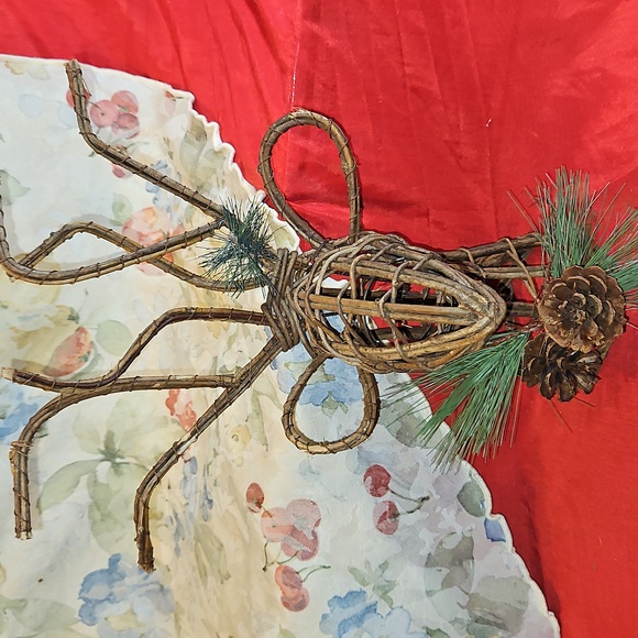 None | Holiday | Grapevine Woven Deer Head Decorationtree ...